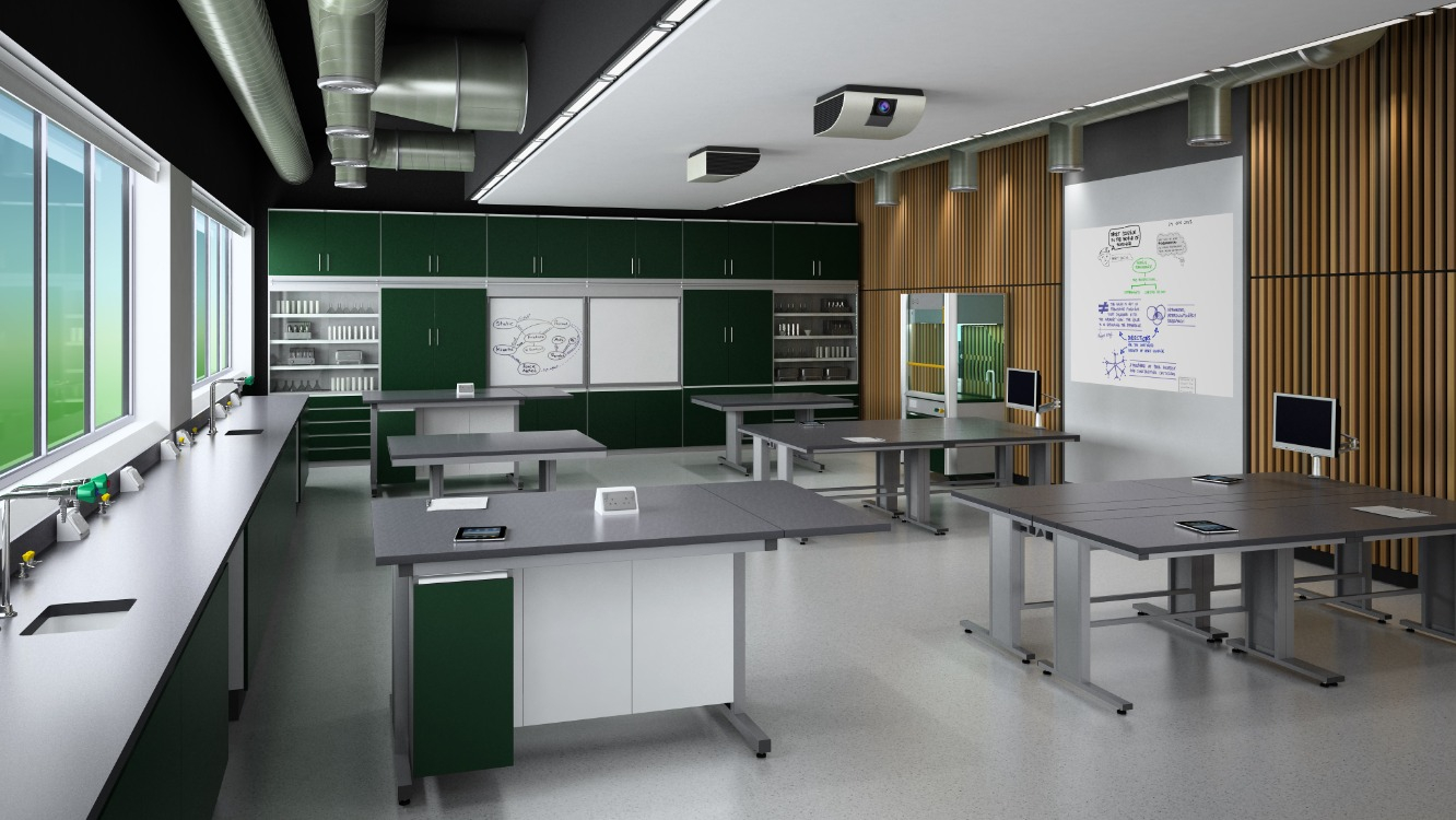 Modern High School Science Lab