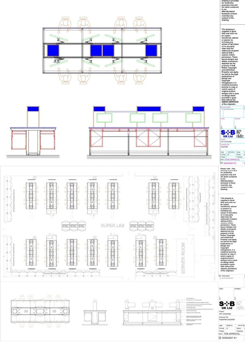 Vin University Benches - design stages - S+B